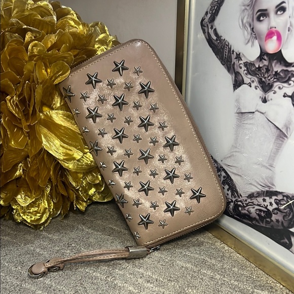 Jimmy Choo | Bags | Starstudded Beige Wallet | Poshmark